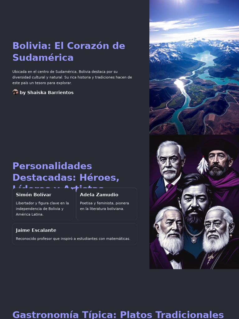 Bolivia: Corazón Cultural de Sudamérica | PDF