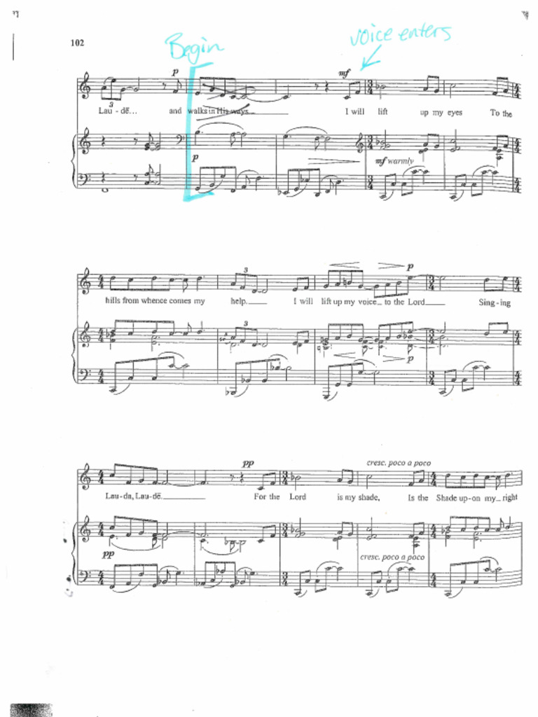 Simple Song (Excerpt) - Bernstein | PDF