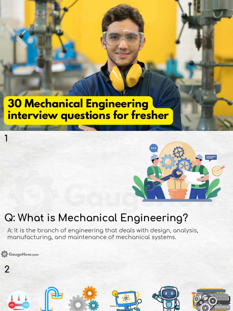 Mechanical Engineering Interview Questions For Freasher Compressed ...