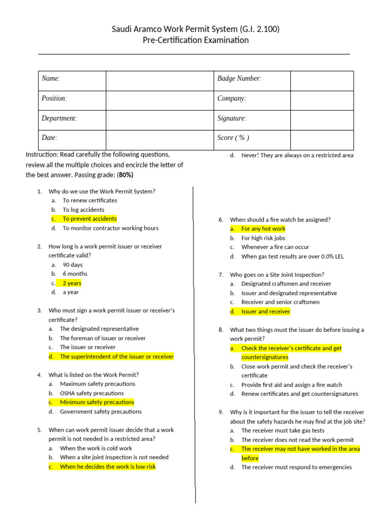 PTW Receiver Certification Exam Guide | PDF | Fuse (Electrical)