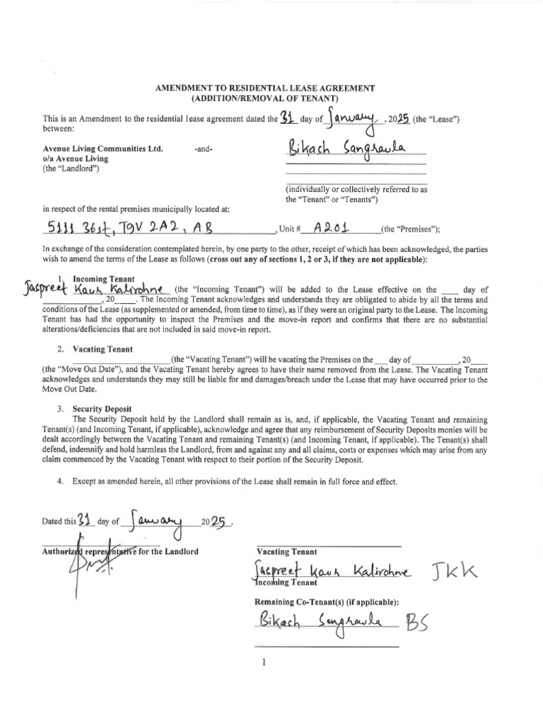 Tenant Agreement | PDF