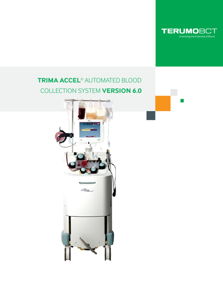 Trima Accel Blood Collection System V6.0 | PDF | Red Blood Cell | Platelet