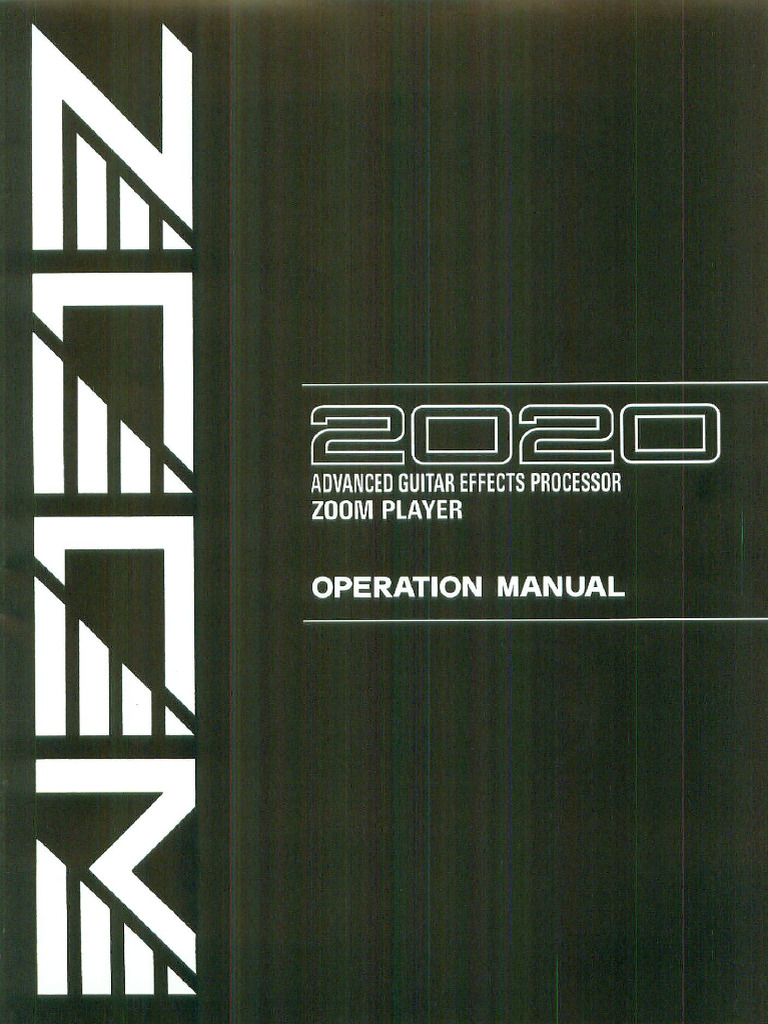 Efeitos de Guitarra ZOOM Player 2020 | PDF | Conector elétrico ...