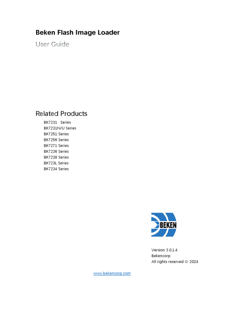Beken Flash Image Loader Tool en | PDF | Computing | System Software