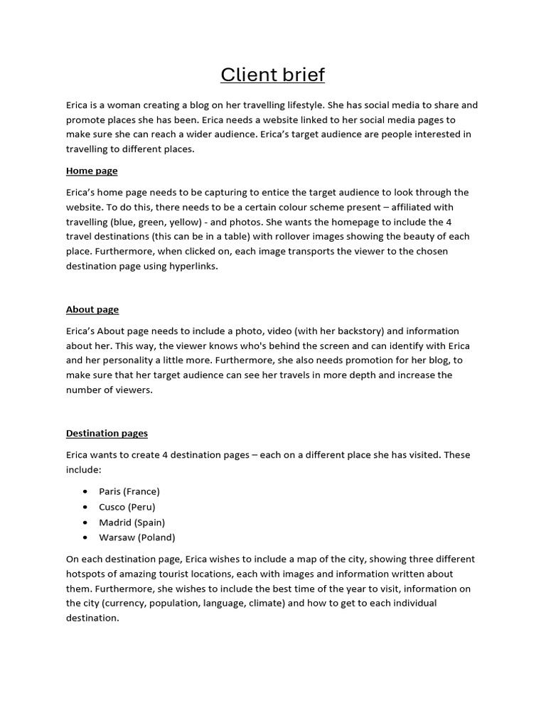 Client Brief Merit Example | PDF | Hyperlink | World Wide Web