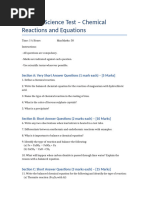 Class 10 Science Chapter 1 Key Questions | PDF