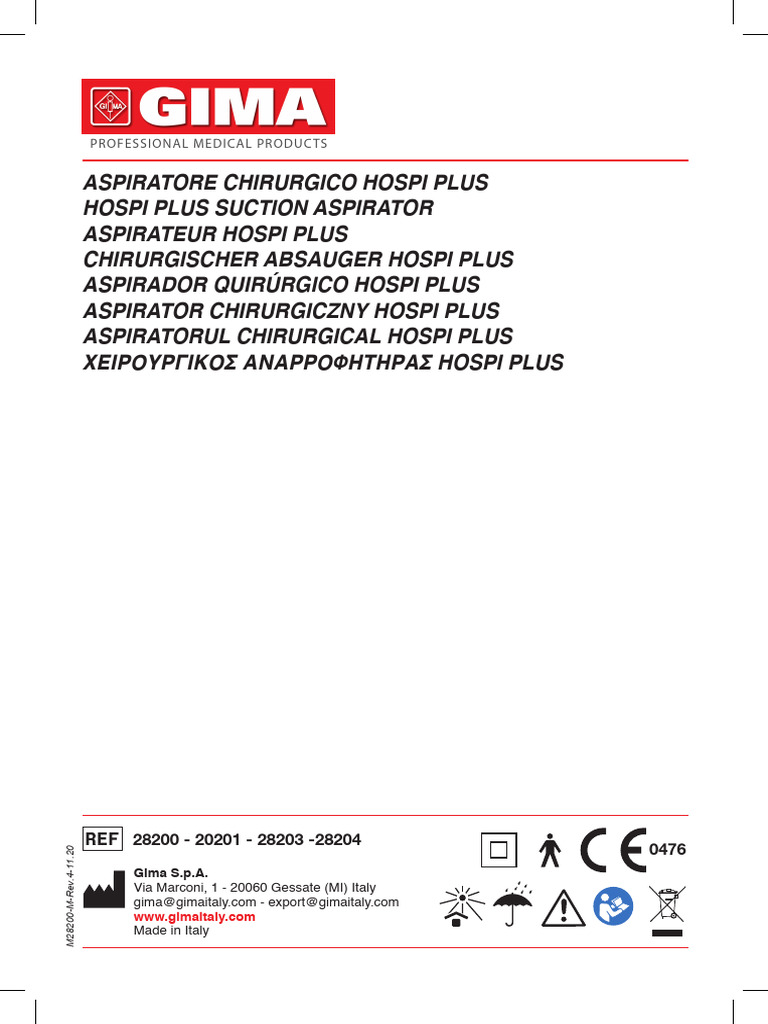 GIMA - Manual Hospiplus M28200EN | PDF | Electromagnetic Compatibility ...