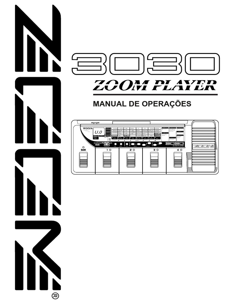 Manual do Pedal Zoom 3030 | PDF | Tecnologia de som | Som
