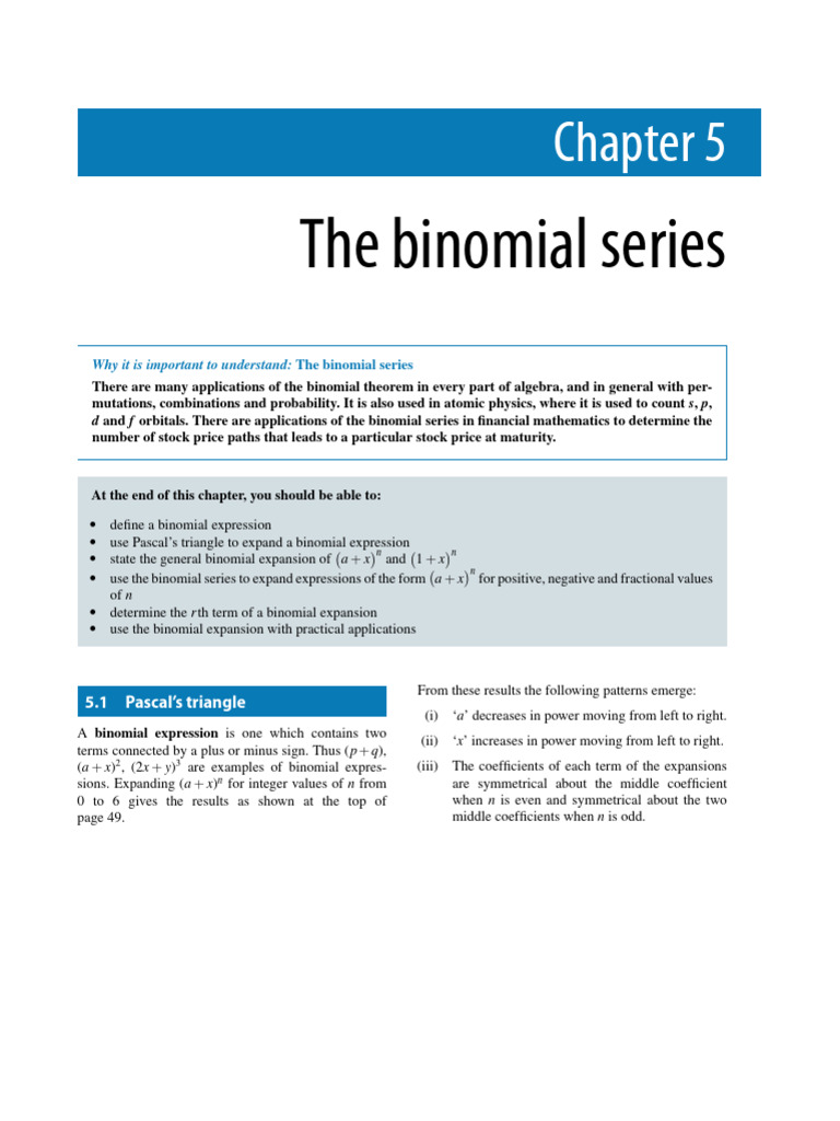 Carry Out Binomial Expansions | PDF | Mathematics | Algebra