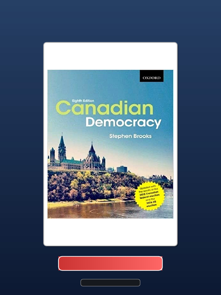 Canadian Democracy 8th Edition by Stephen Brooks Ebook and TestBank ...