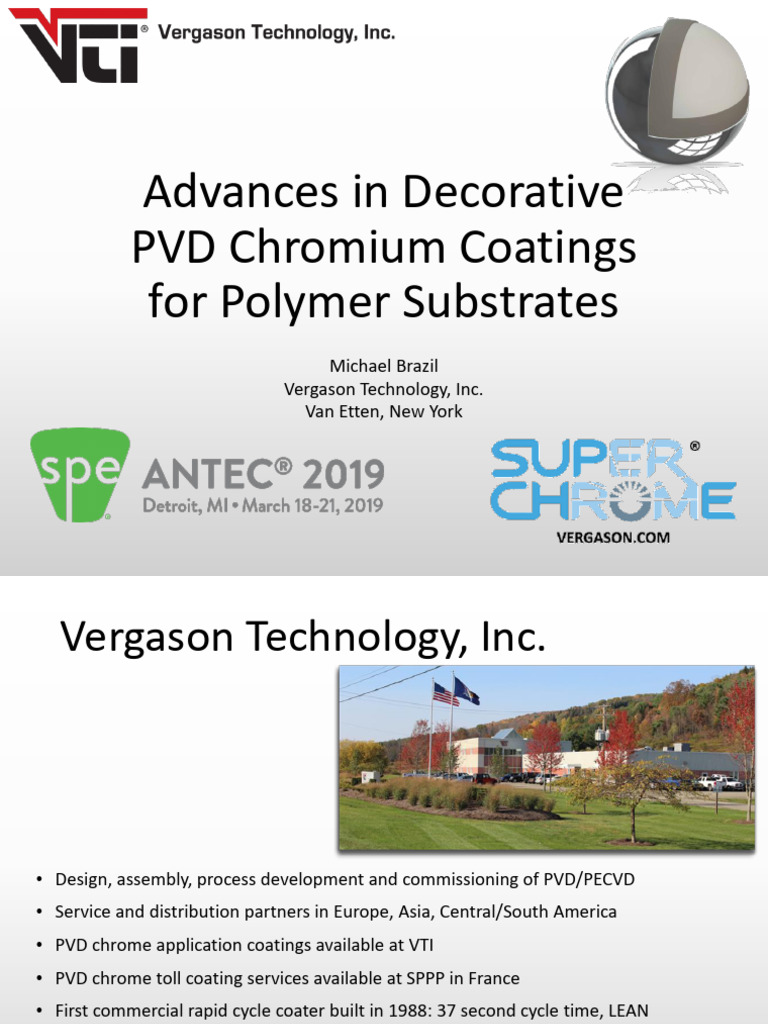PVD Chrome Coatings for Plastics | PDF | Chromium | Materials