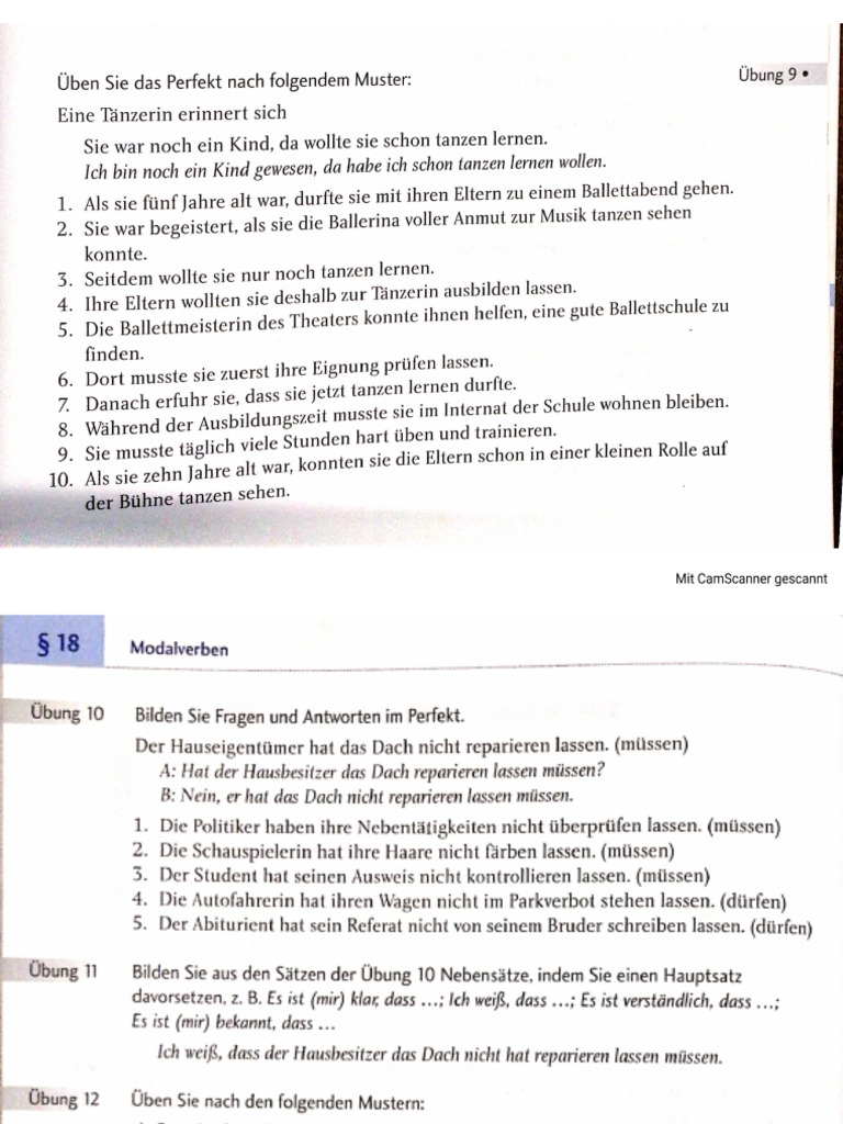Übungen (2) Modalverben | PDF