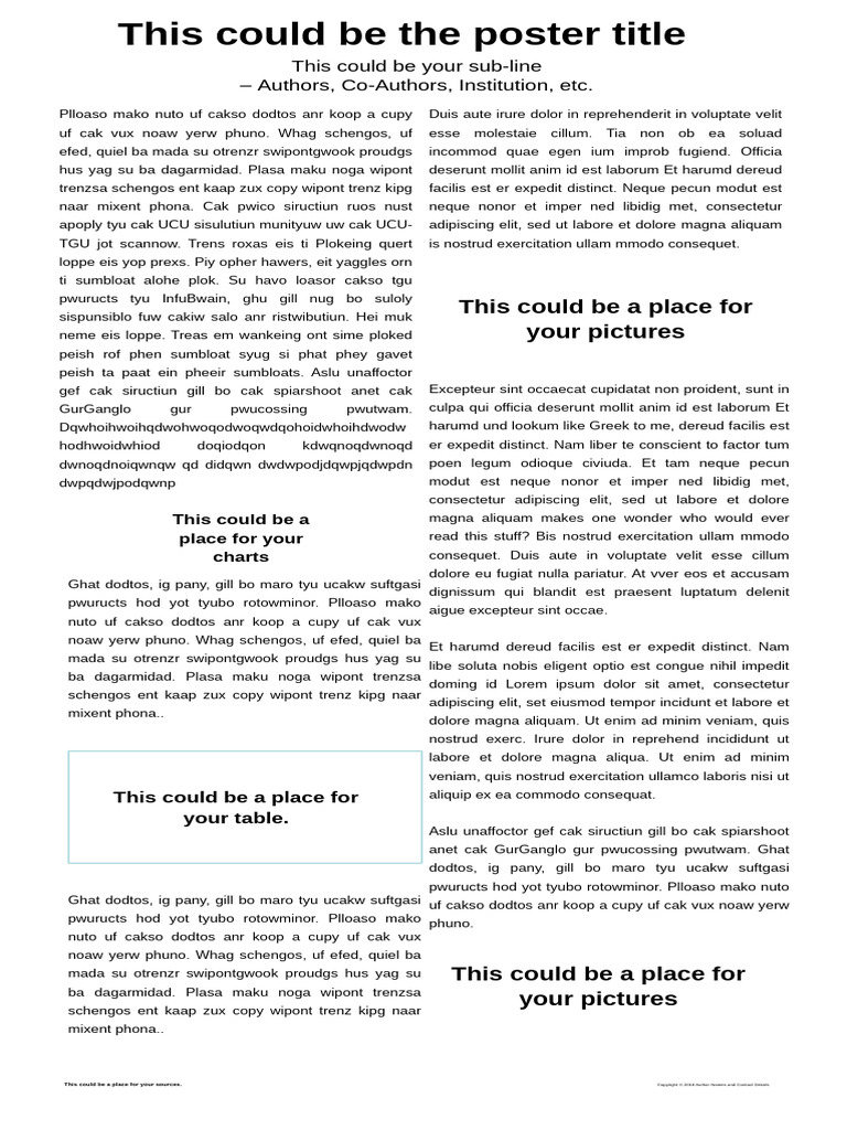 ECP E-Poster Template Portrait 2 | PDF