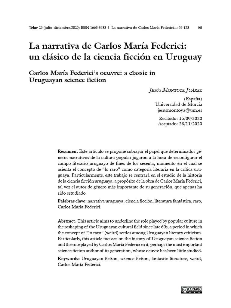 Dialnet LaNarrativaDeCarlosMariaFederici 8115388 | PDF | Ciencia ...