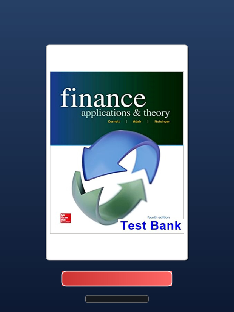Verified PDF Download Finance Applications and Theory 4th Edition ...