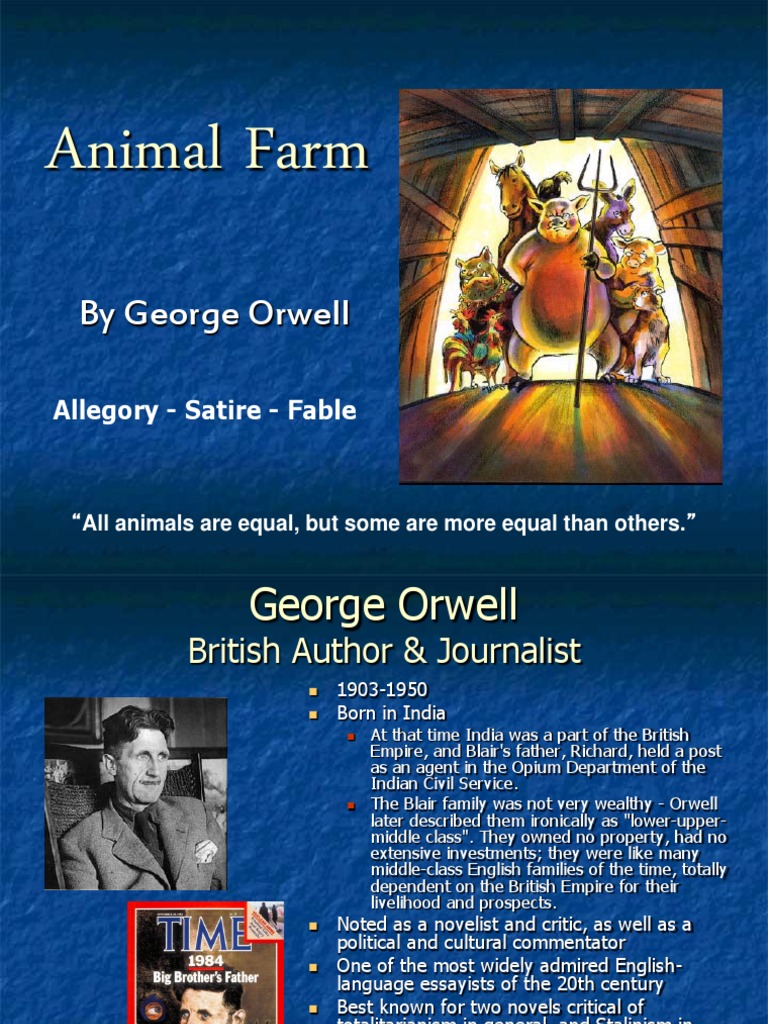 Animal Farm Edited | PDF | George Orwell | Satire