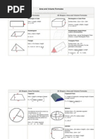 3D Shapes Formulas | PDF