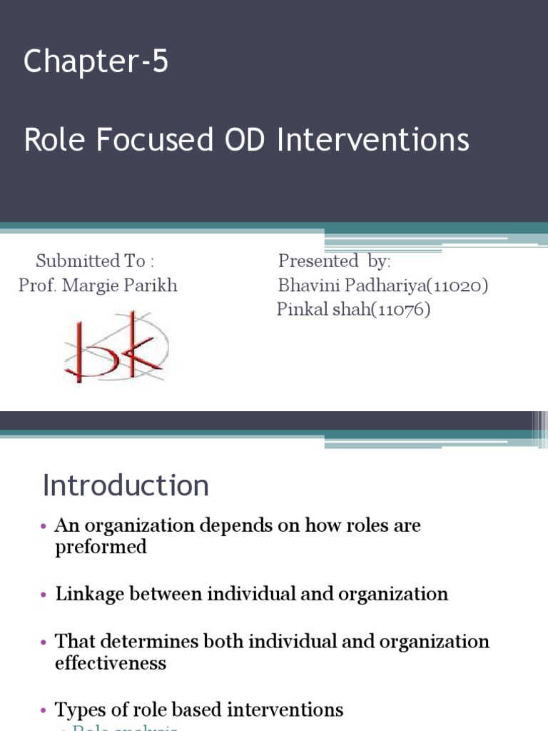 Role-Focused OD Interventions Overview | PDF | Negotiation | Competence ...