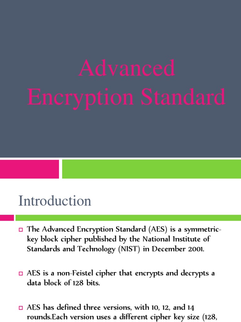 Advanced Encryption Standard | PDF