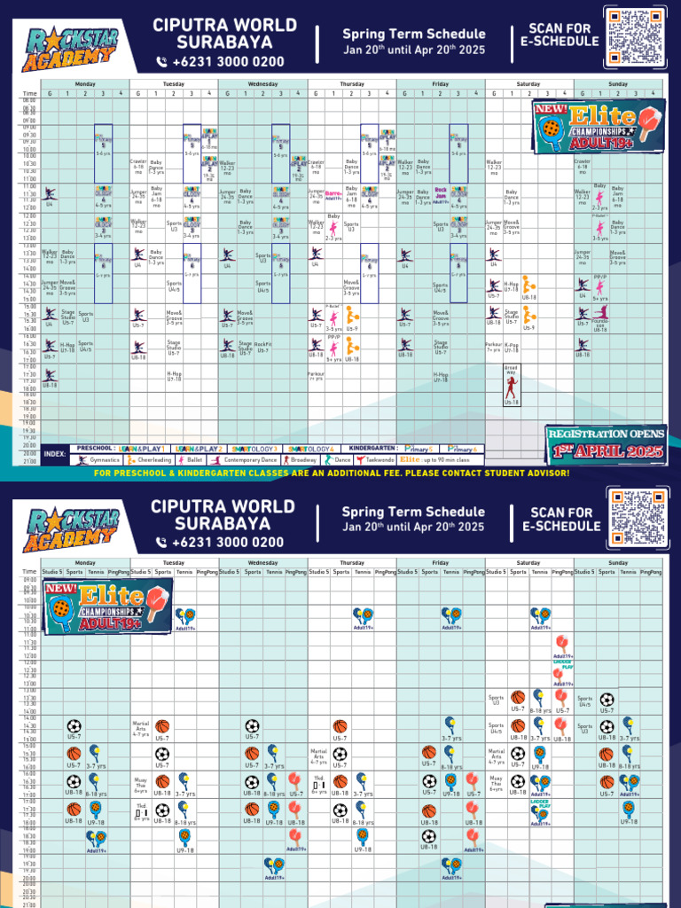 CWS Schedule Spring 20253 | PDF | Athletic Sports | Sports