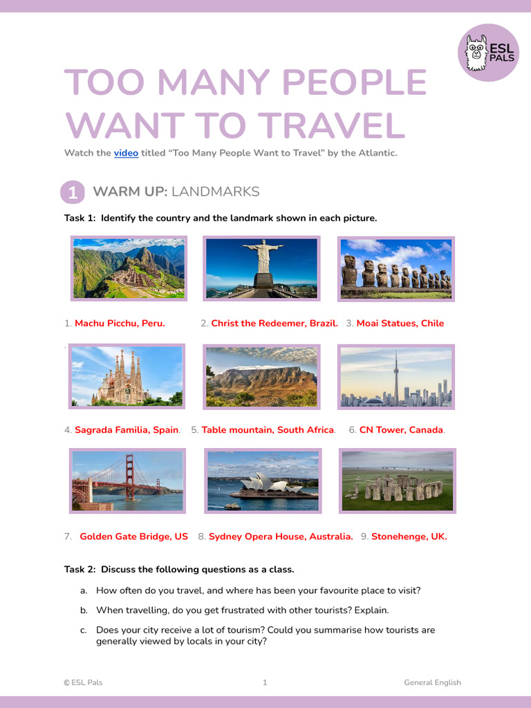 (TV) Too Many People Want To Travel | PDF | Tourism | Natural Environment