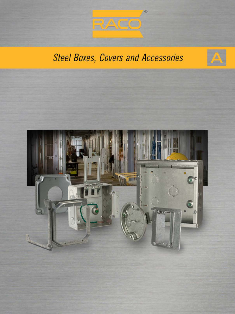 RACO Steel Boxes and Accessories Guide | PDF | Electrical Wiring ...