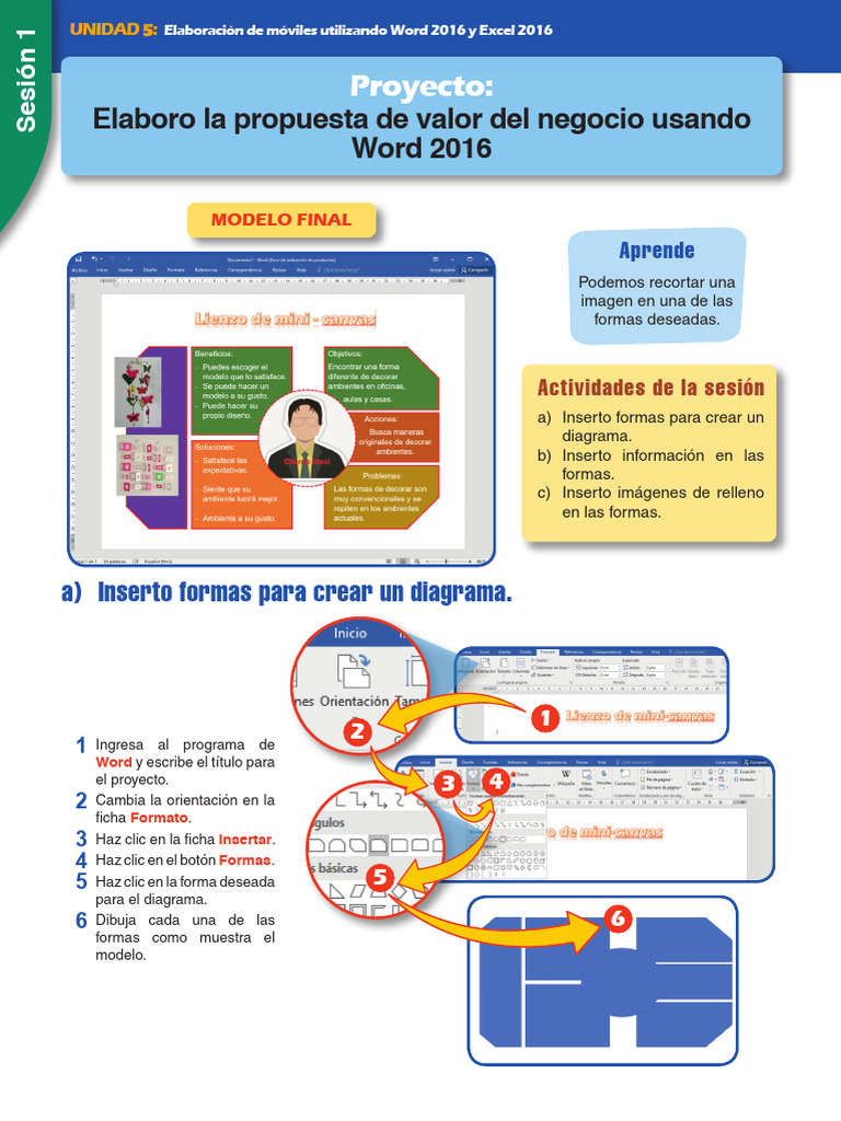 Ept Computación 4° - Ficha de Aprendizaje 01 | PDF | Microsoft Word | Informática