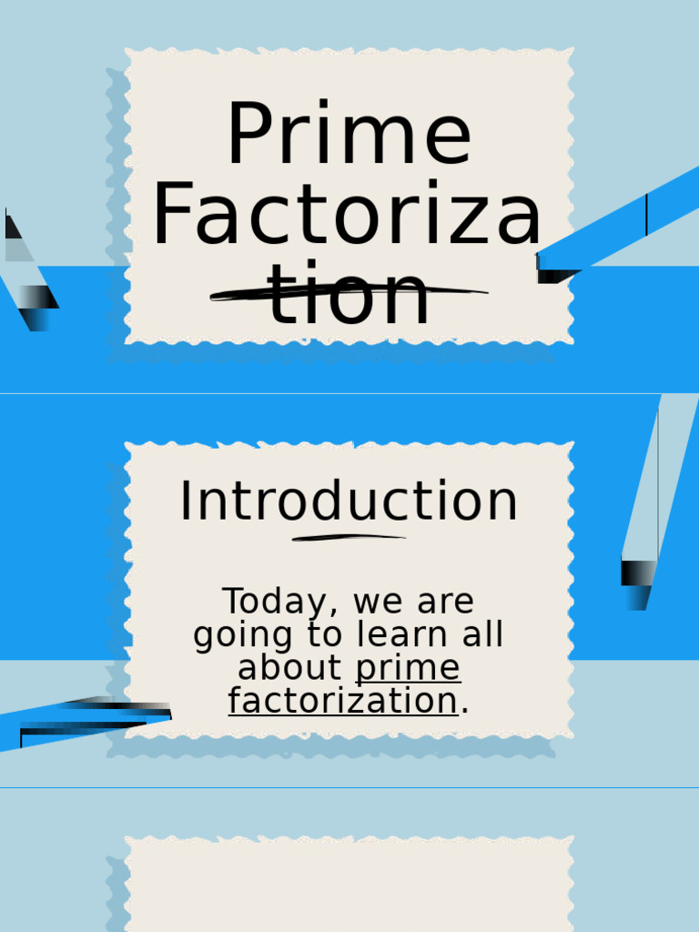 Prime Factorization | PDF