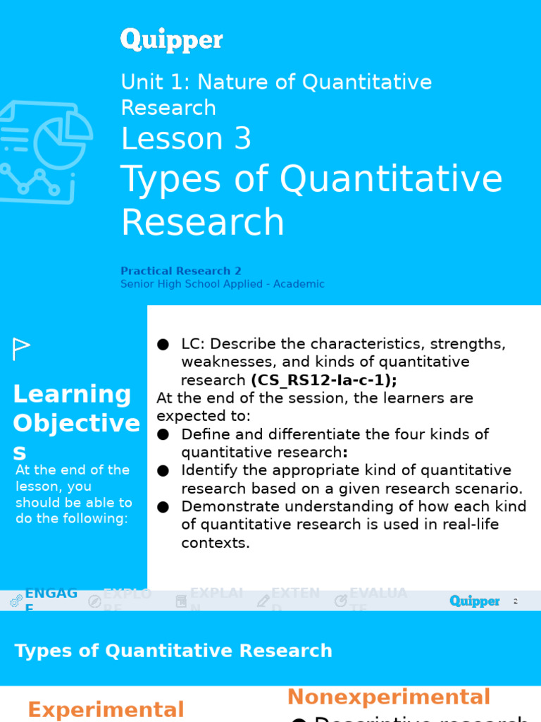 Types of Quantitative Research | PDF | Experiment | Cognition