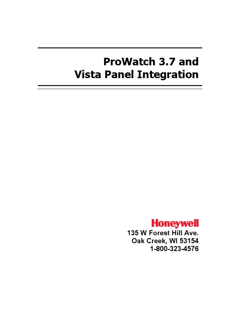 ProWatch Vista Integration | PDF | Windows Vista | Ip Address