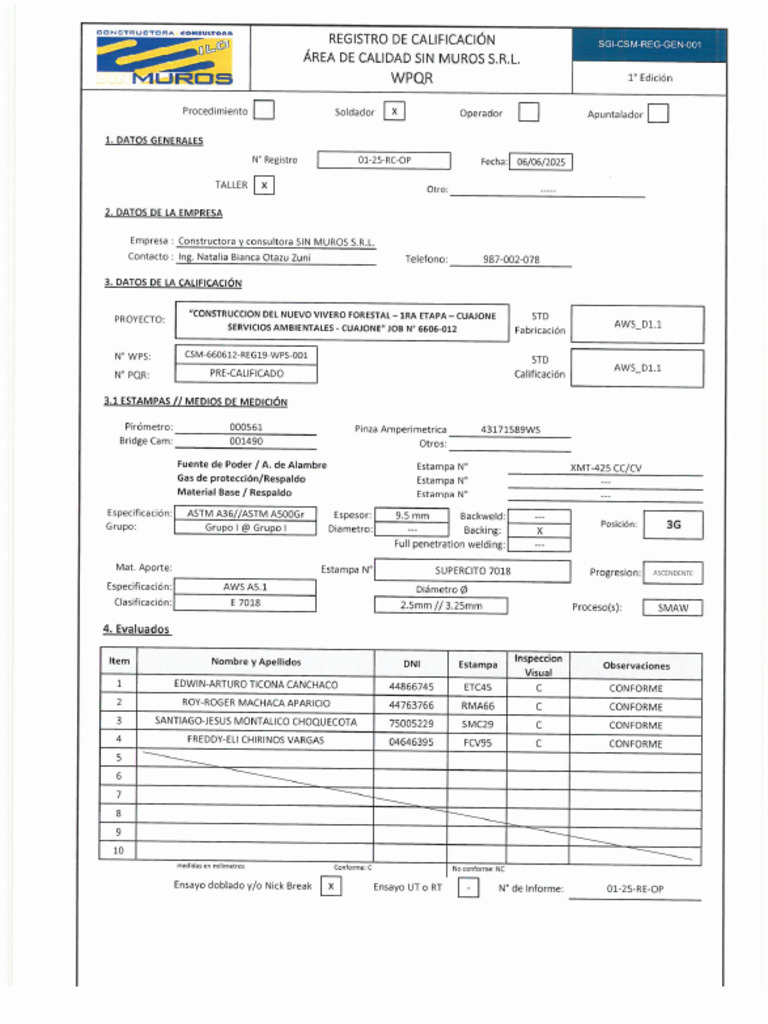 WPQR | PDF