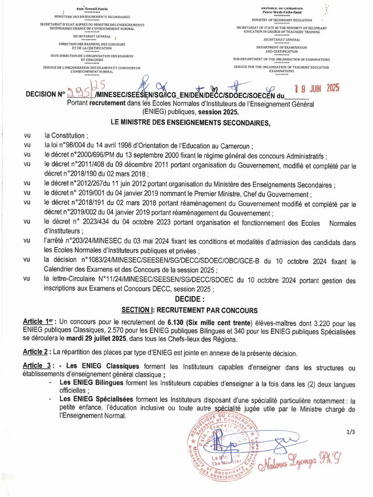 2025 Concours-Enieg | PDF