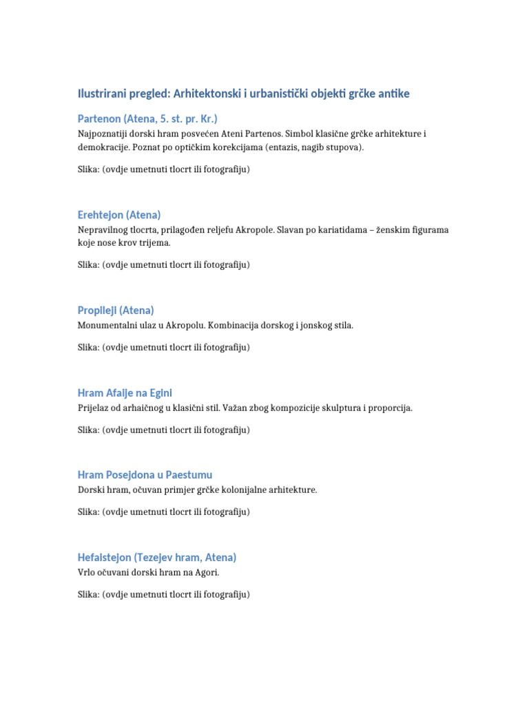Grcka Antika Ilustrirani Pregled | PDF