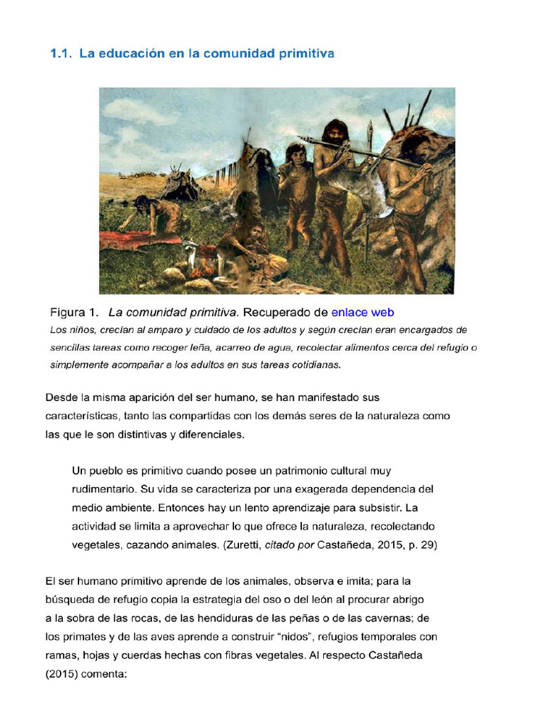 La Educación en La Comunidad Primitiva | PDF