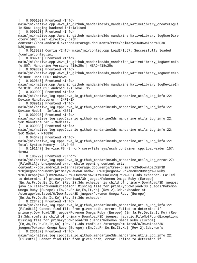 Mandarine Log | PDF | System Software | Computer Science