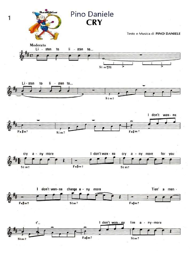 Pino Daniele - CRY | PDF