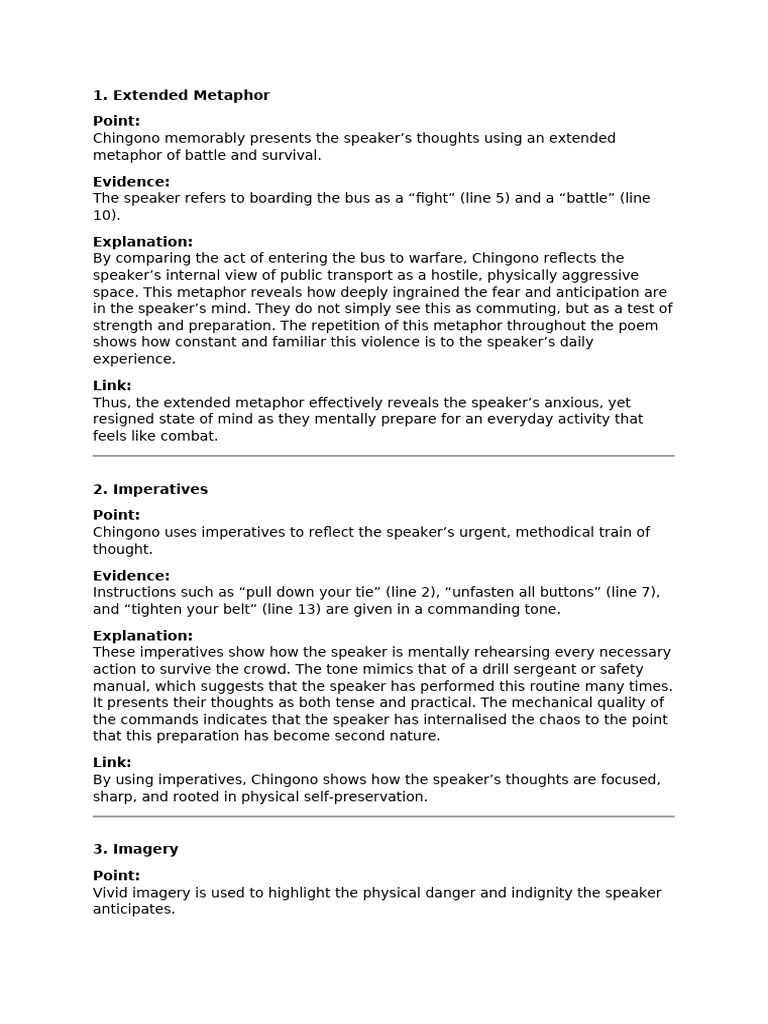 At The Bus Station Julius Chingono | PDF | Thought | Mind