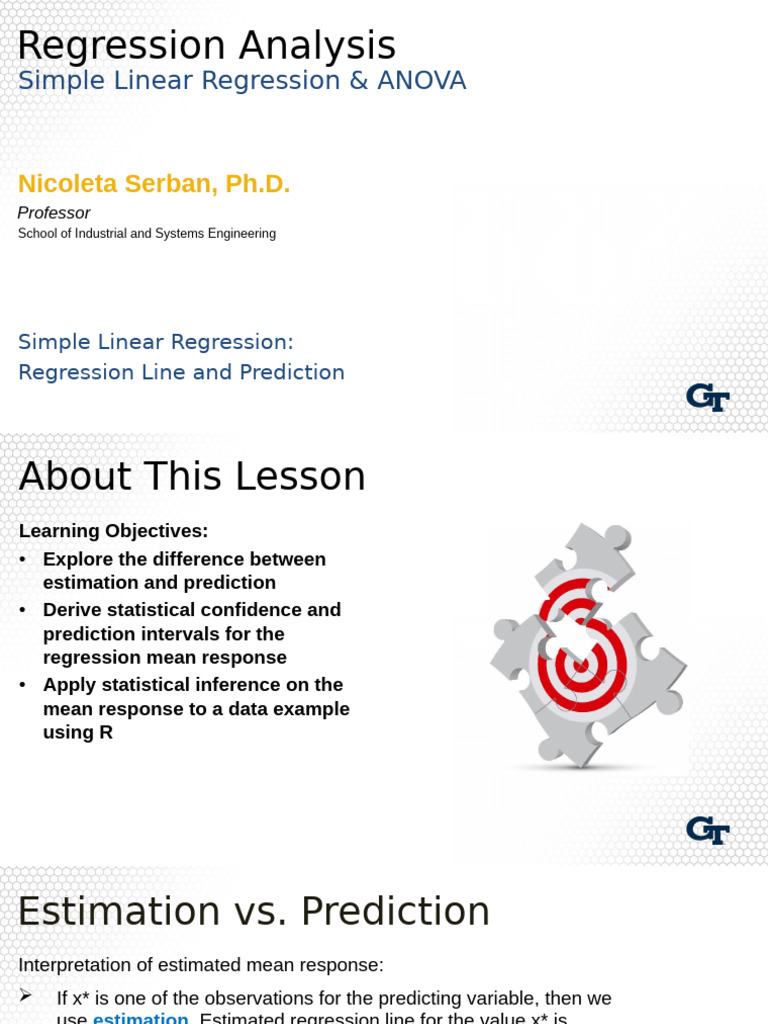 M1T1L4-Simple Linear Regression Final | PDF | Regression Analysis | Linear Regression