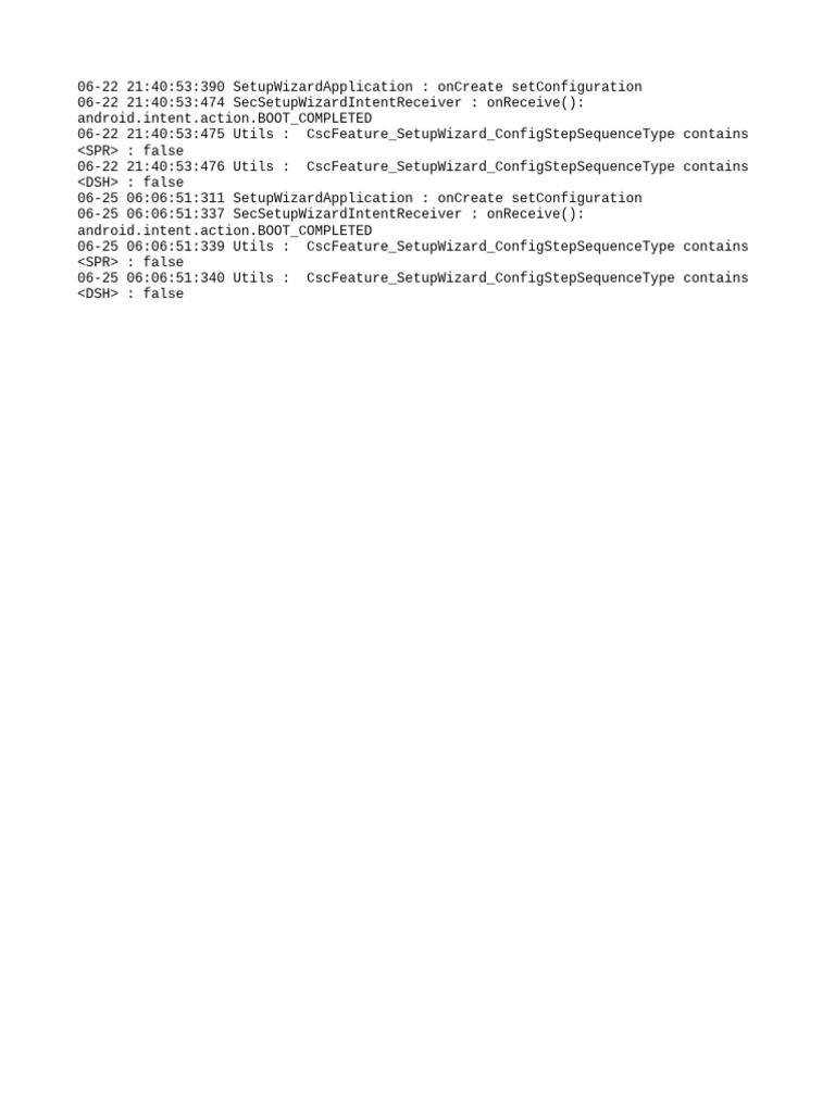 Setup Wizard Configuration Logs | PDF