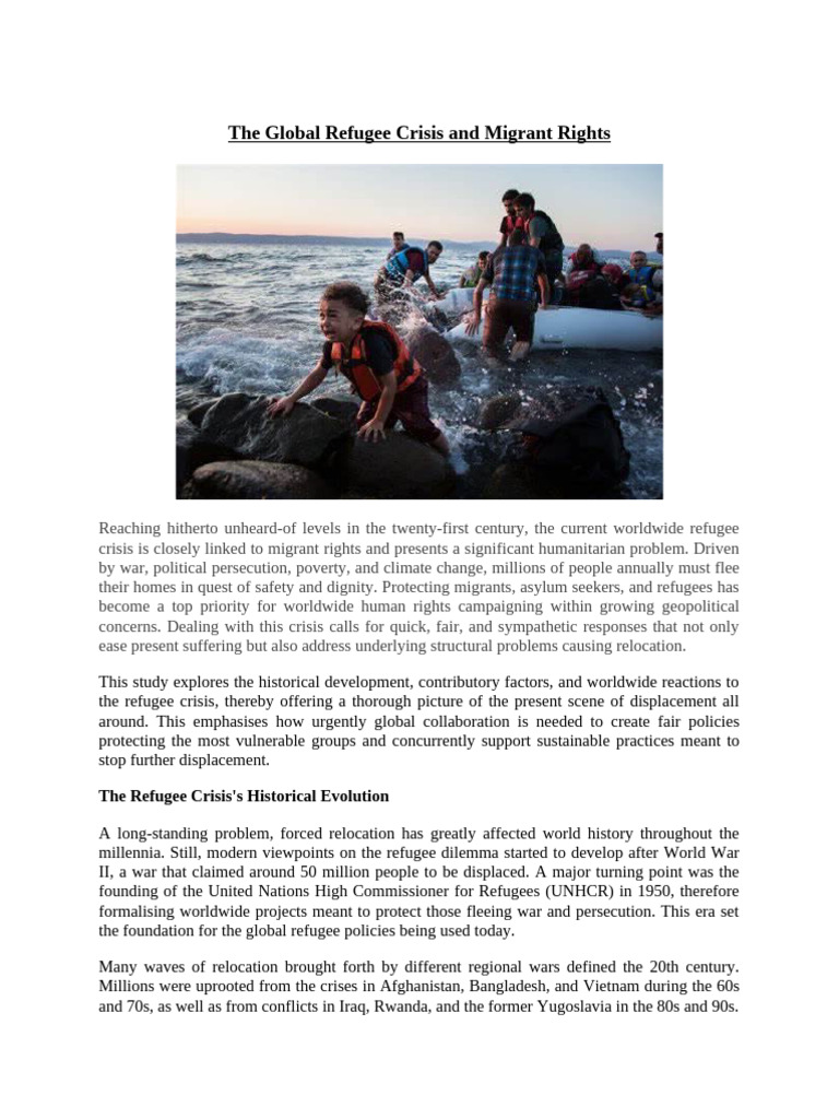 Global Refugee Crisis: Key Insights and Rights | PDF | Refugee ...
