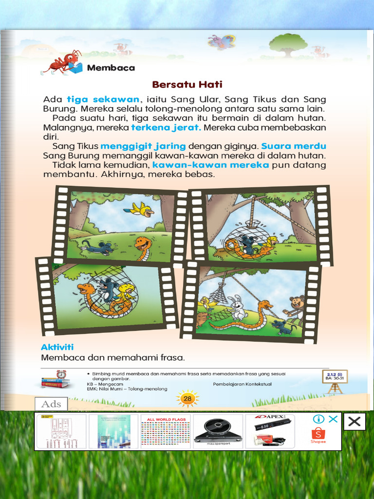 Buku Teks BM Tahun 1 | PDF