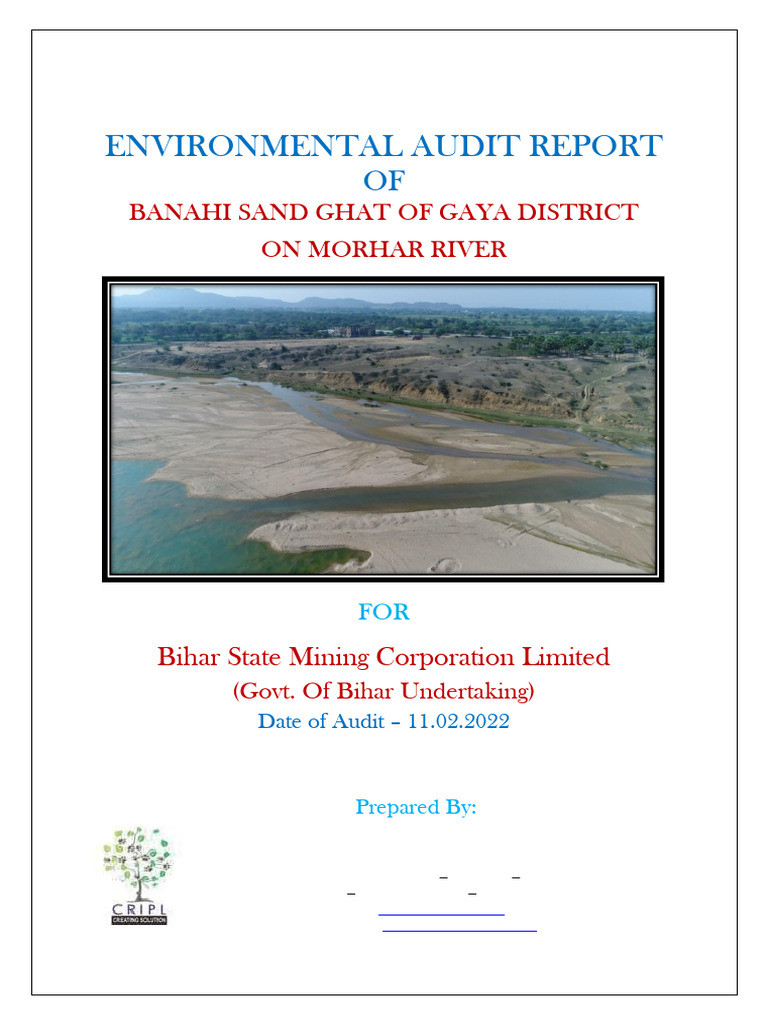 Environmental Audit of Banahi Sand Ghat | PDF | Mining | Audit