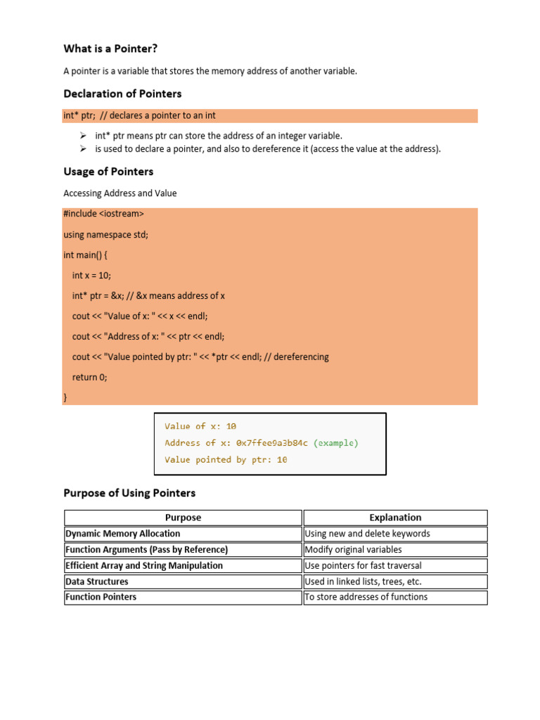Lecture 12 CP 29042025 110047am | PDF | Pointer (Computer Programming) | Integer (Computer Science)