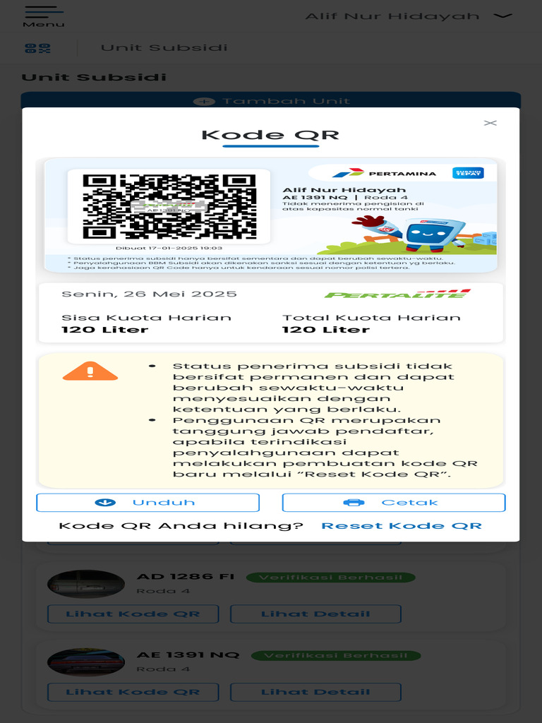 Unit Subsidi - Subsidi Tepat - MyPertamina | PDF