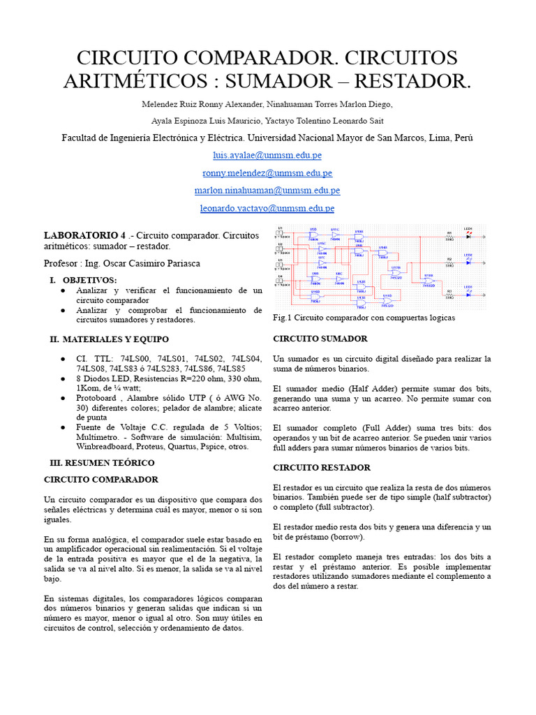 Labo 4 Digitales Final | PDF | Red eléctrica | Ingenieria Eléctrica