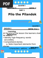 Pilo the Pilandok: A Tale of Kindness | PDF