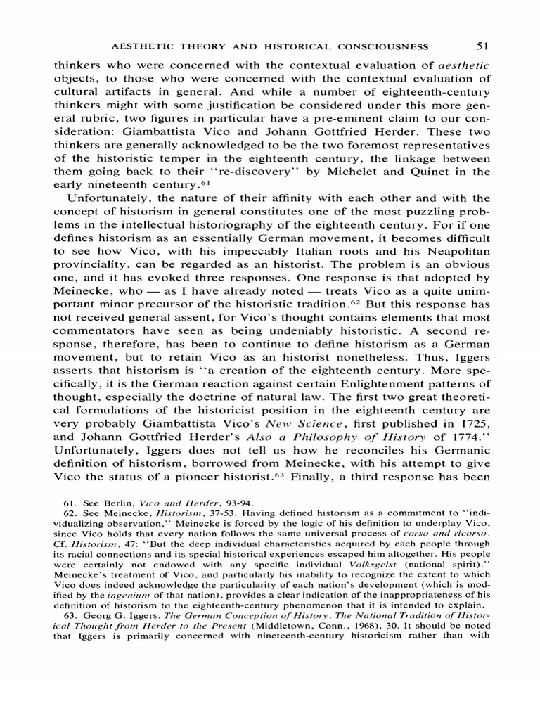 Aesthetic Theory and Historical Consciousness in The Eighteenth Century | PDF | Aesthetics ...