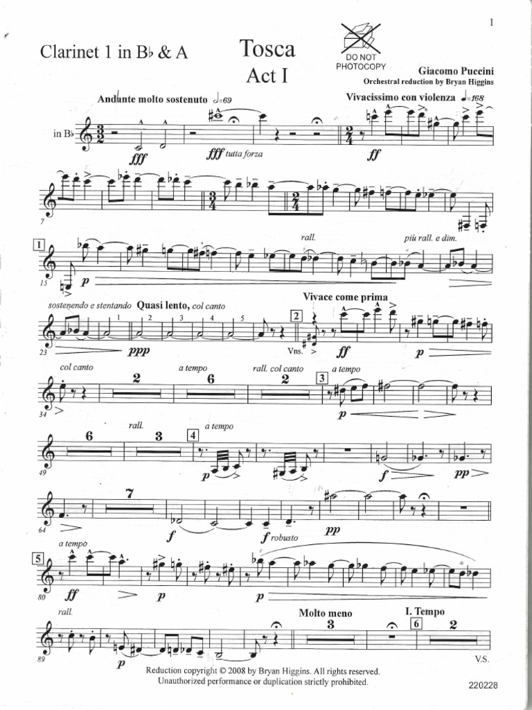 Clarinet 1 in BB and A | PDF