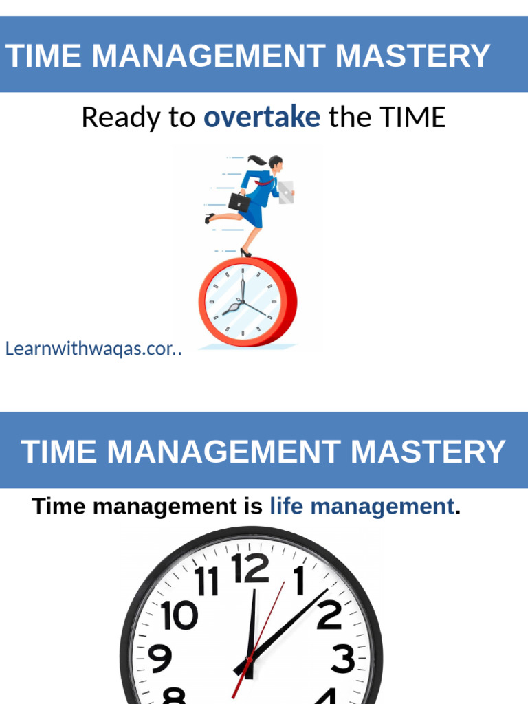 Time Management Slides | PDF | Prefrontal Cortex | Professional Skills