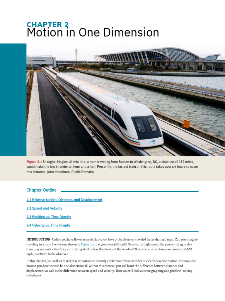 Phy Chapter 2 | PDF | Speed | Velocity